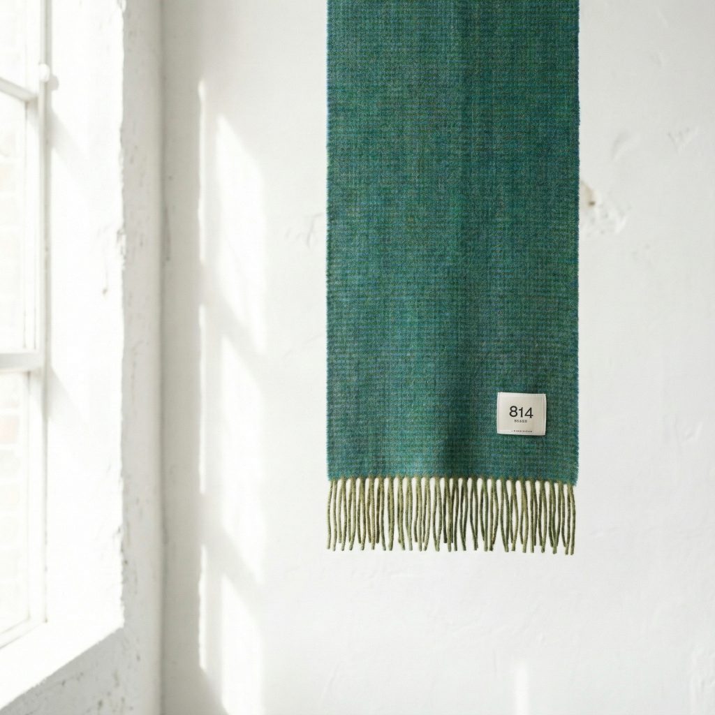 Bufanda lana Australia merino extrafino verde – LA MODERNA SINGULAR
